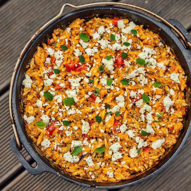 Hack Nudel Auflauf im Petromax Dutch Oven